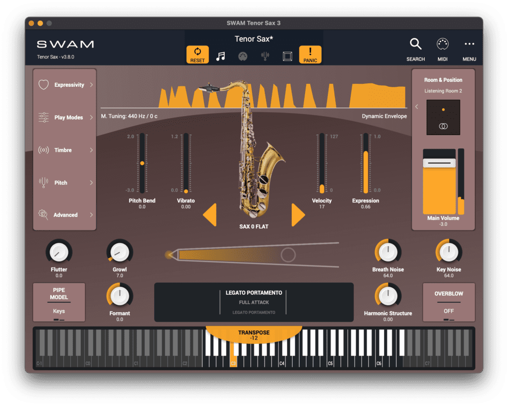 SWAM Saxophones | Audio Modeling