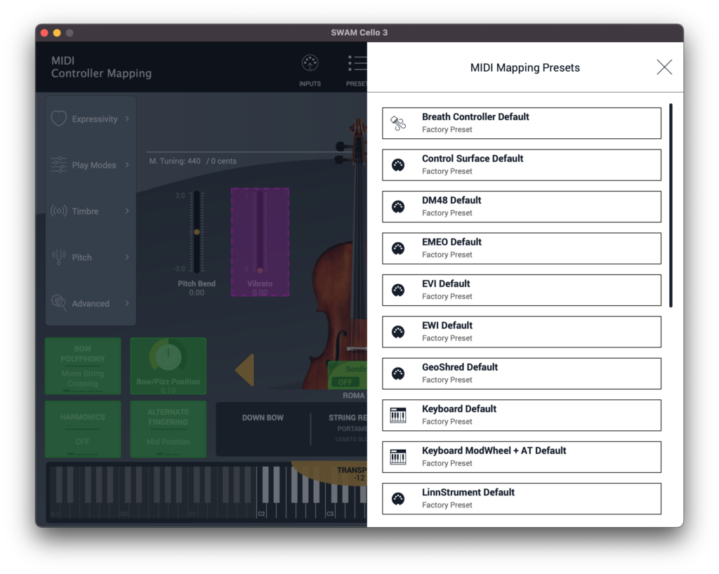 SWAM Cello | Audio Modeling