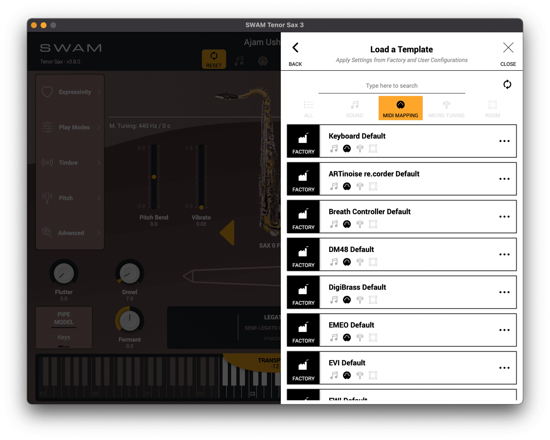 SWAM Saxophones | Audio Modeling