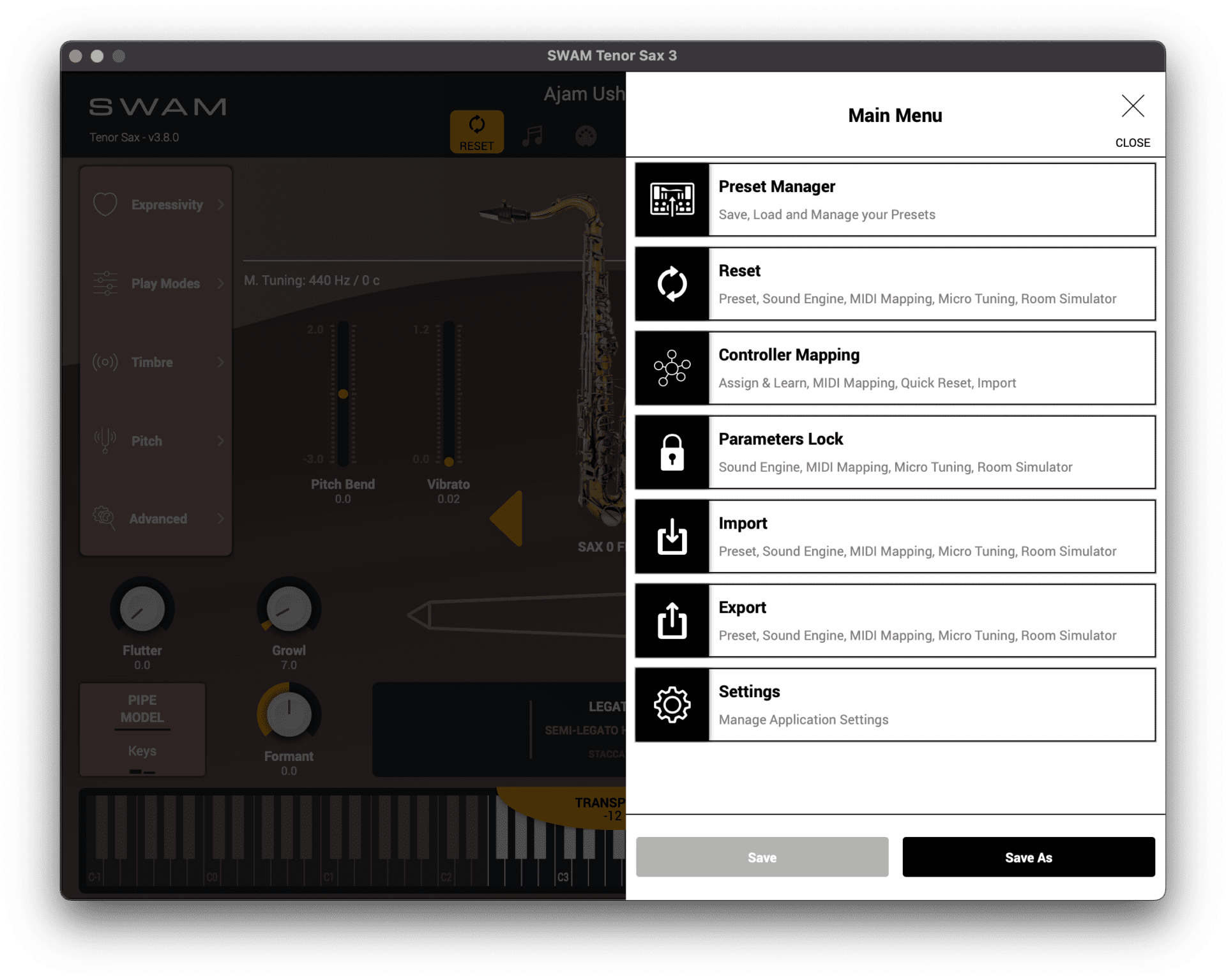 SWAM Saxophones | Audio Modeling