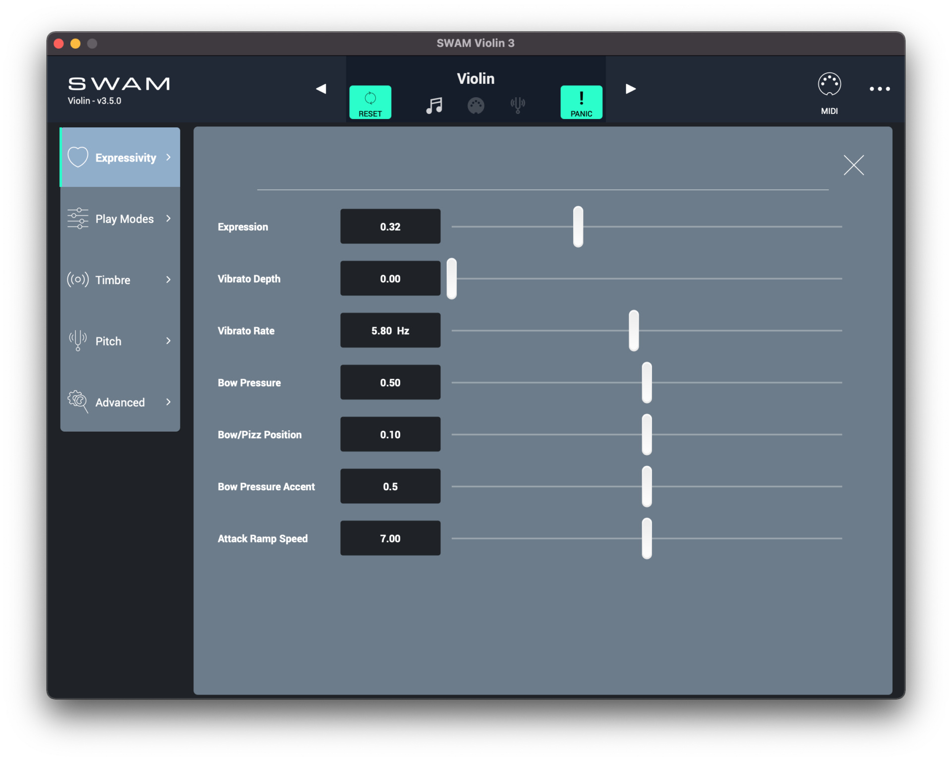 SWAM Violin | Audio Modeling