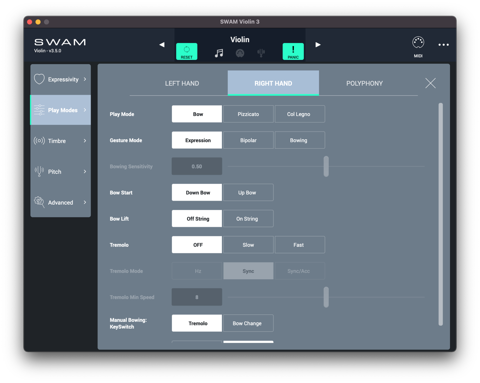 SWAM Violin | Audio Modeling