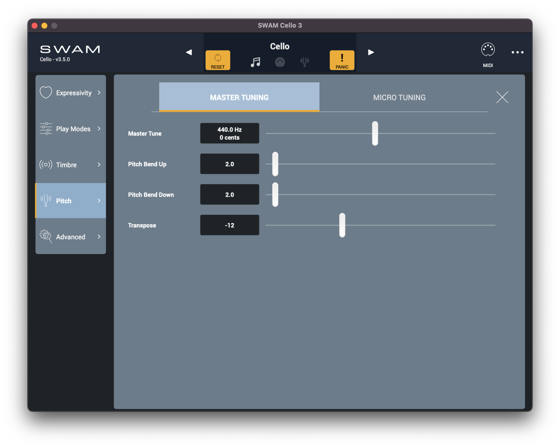 SWAM Cello | Audio Modeling