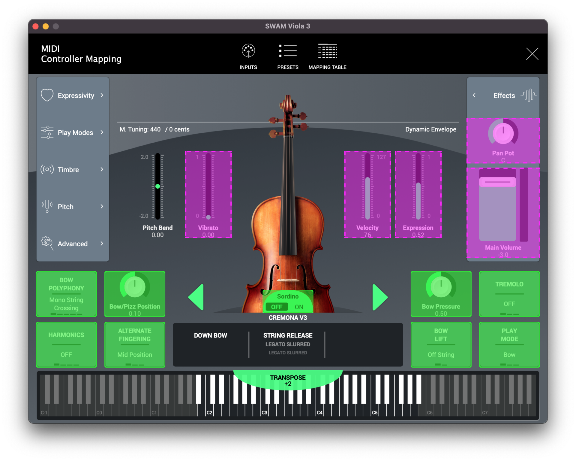 SWAM Viola | Audio Modeling