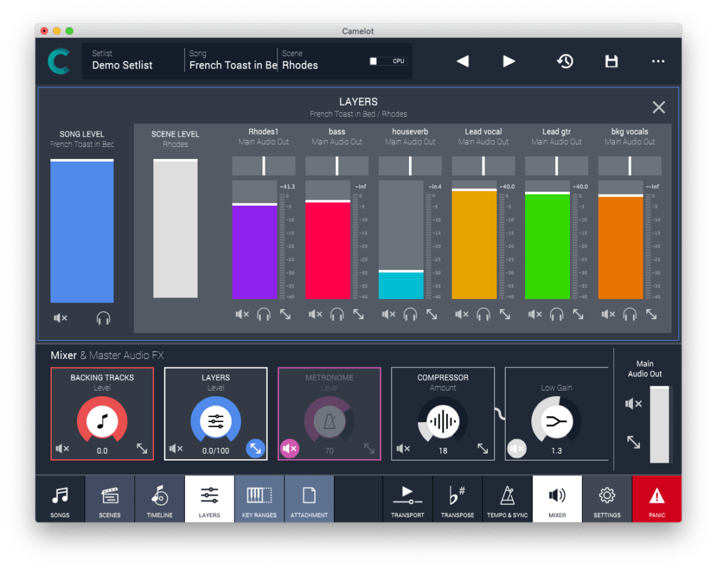 Audio In, Out, and All About in Camelot 2.1 | Audio Modeling