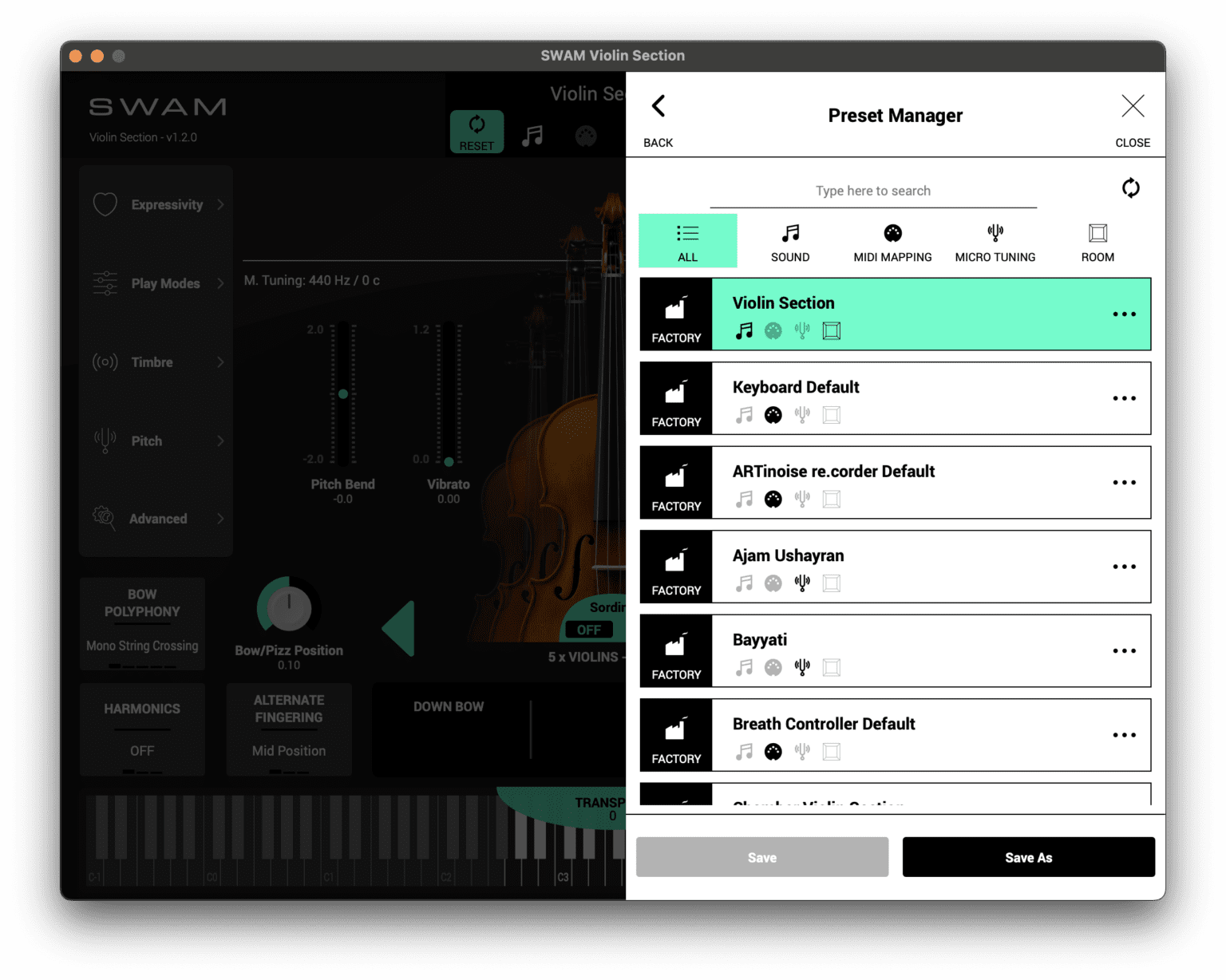 SWAM String Sections | Audio Modeling