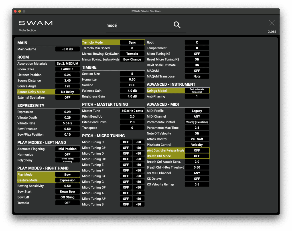 SWAM String Sections | Audio Modeling