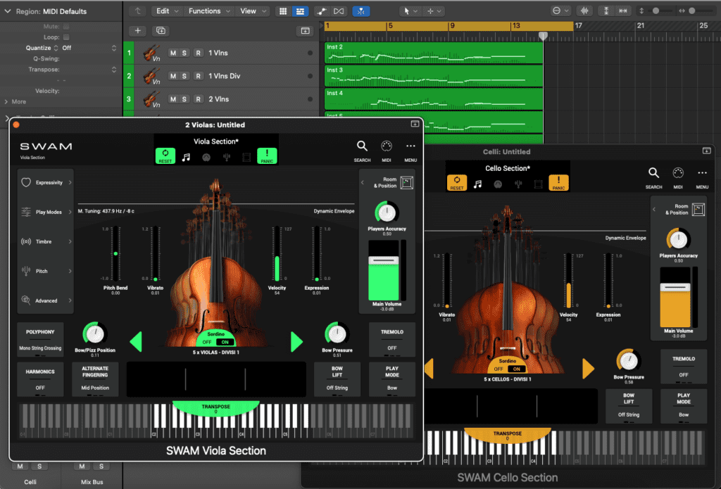 SWAM String Sections | Audio Modeling